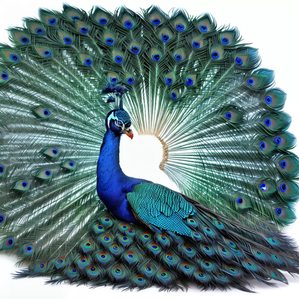 Desenhos para Imprimir e Colorir de Pavão Voando