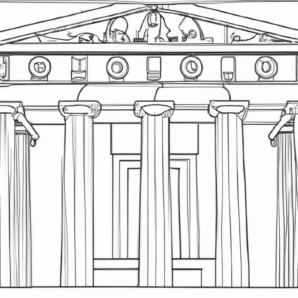 Desenhos do PARTENON da Grécia para Imprimir e Pintar: Beleza Clássica!