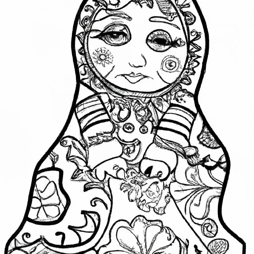 Desenhos de PANDURI Georgiano para Imprimir e Pintar: Encanto do Cáucaso!