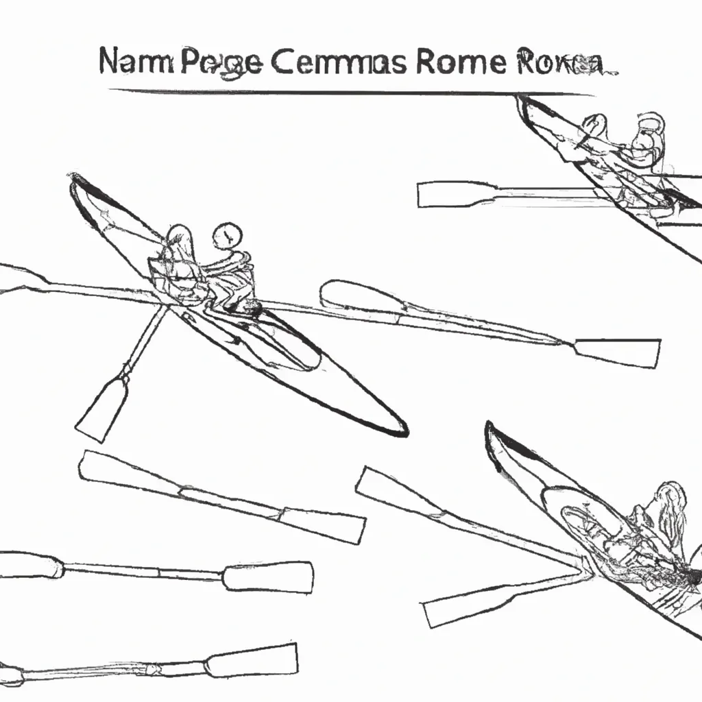 No Ritmo do Remo: Desenhos de Remo Olímpico para Imprimir e Pintar