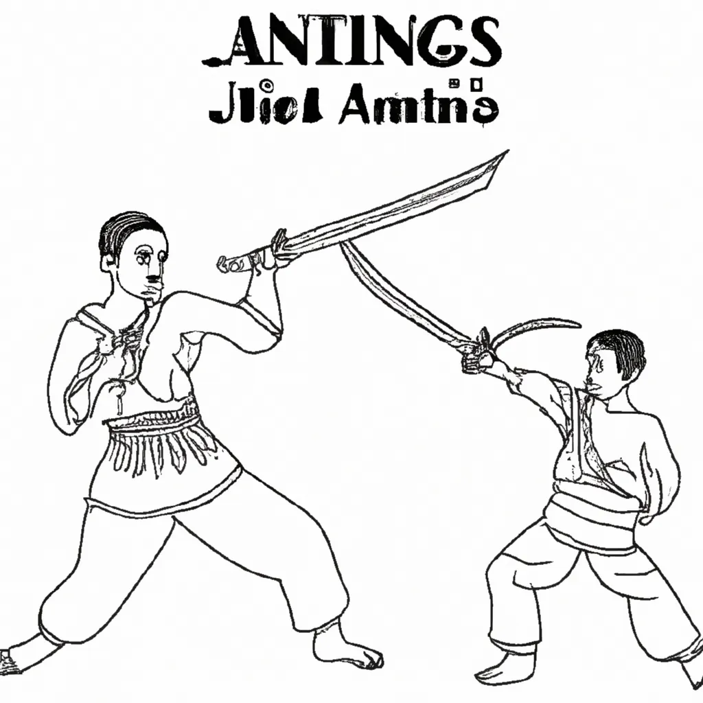 Desenhos de Arnis para Imprimir e Colorir: A Arte Marcial das Filipinas