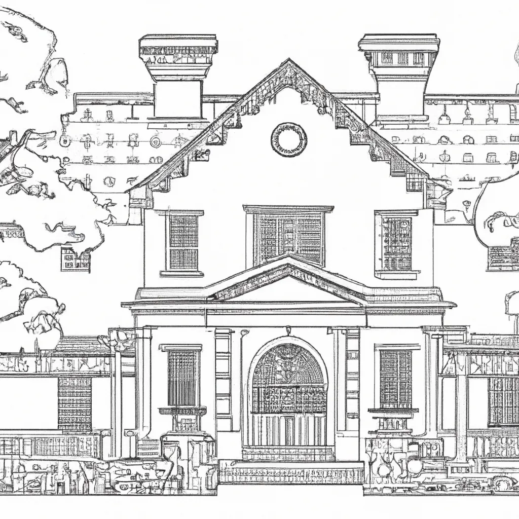 Desenhos de Casas de Ricos para Imprimir e Colorir Grátis