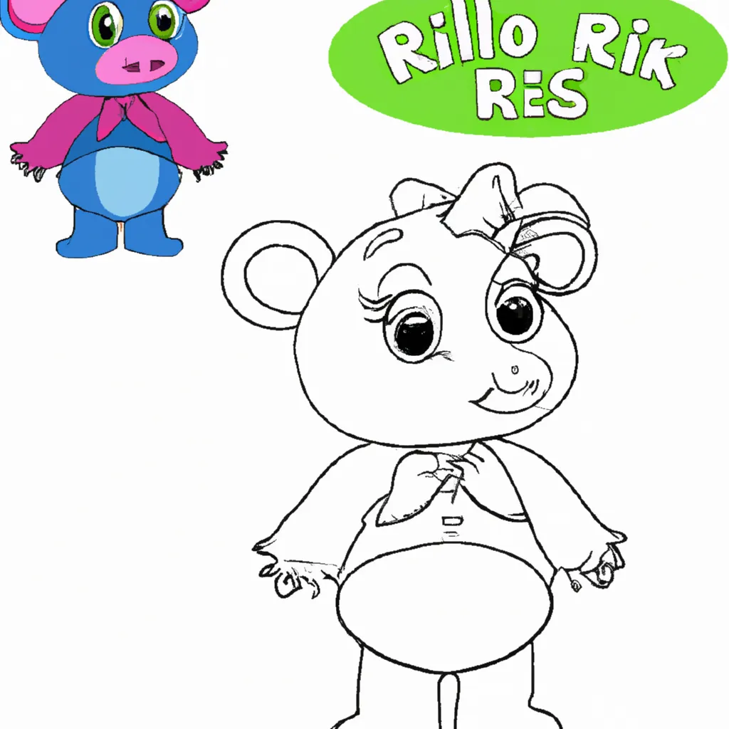 Desenhos de Baby Riki para Imprimir e Colorir