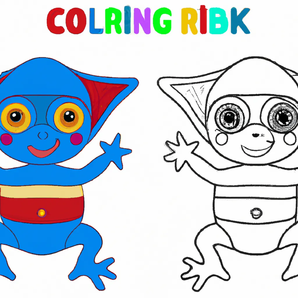 Desenhos de Baby Riki para Imprimir e Colorir