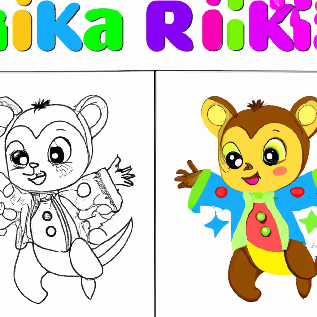 Desenhos de Baby Riki para Imprimir e Colorir