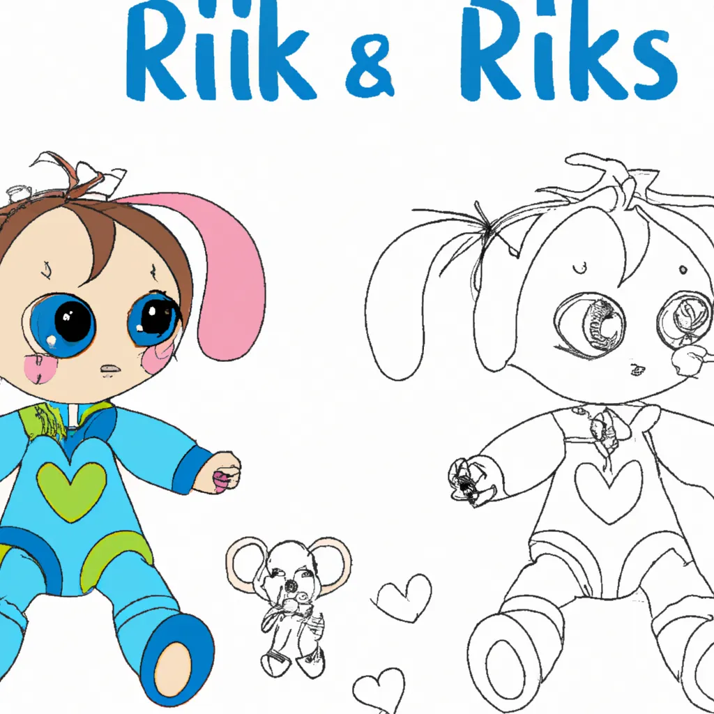Desenhos de Baby Riki para Imprimir e Colorir