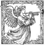 Desenhos GRÁTIS de Anjos da Guarda para Imprimir e Colorir/Pintar