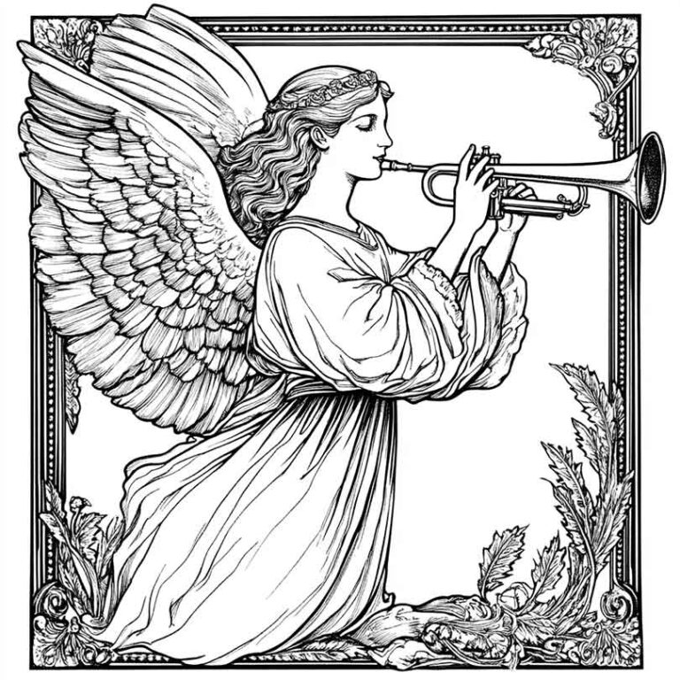 Desenhos GRÁTIS de Anjos da Guarda para Imprimir e Colorir/Pintar