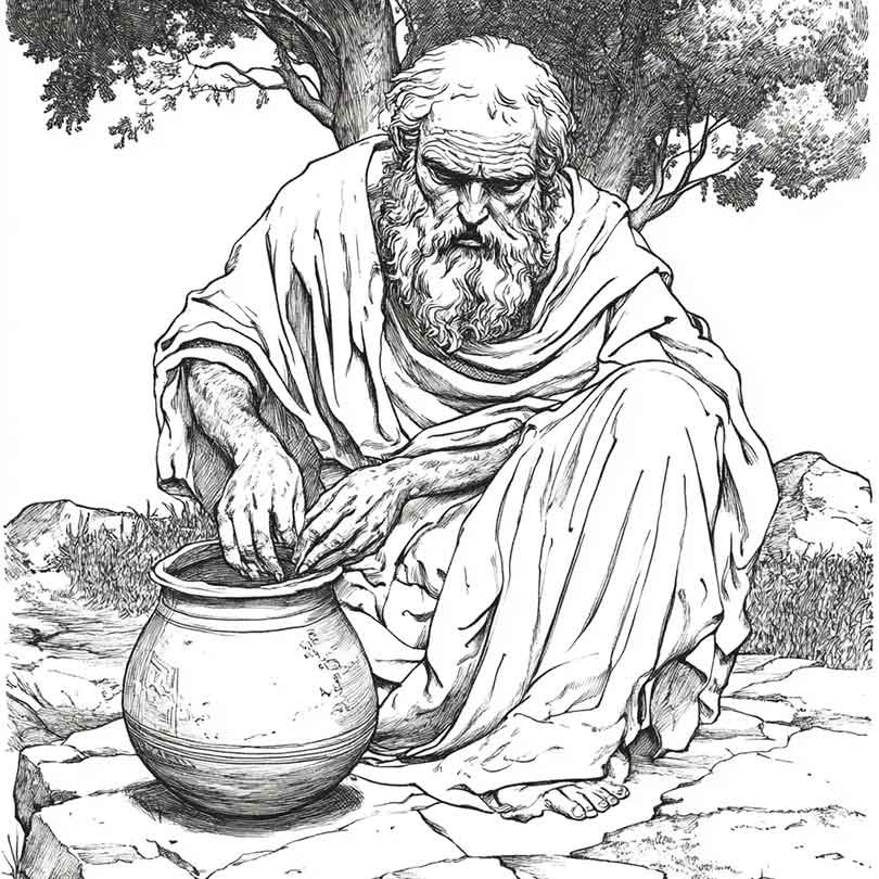 Desenhos de Diógenes para Imprimir e Colorir/Pintar