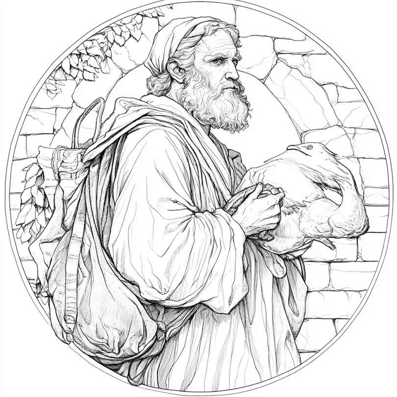 Desenhos de Diógenes para Imprimir e Colorir/Pintar