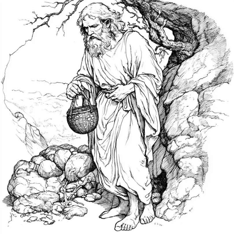 Desenhos de Diógenes para Imprimir e Colorir/Pintar