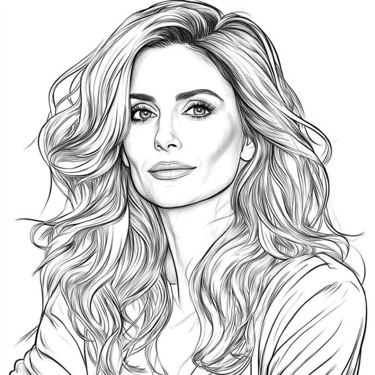 Desenhos de Julia Roberts para Imprimir e Colorir/Pintar
