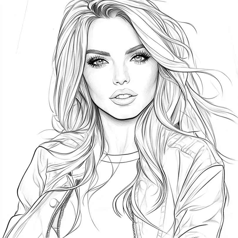Desenhos de Britney Spears para Imprimir e Colorir/Pintar