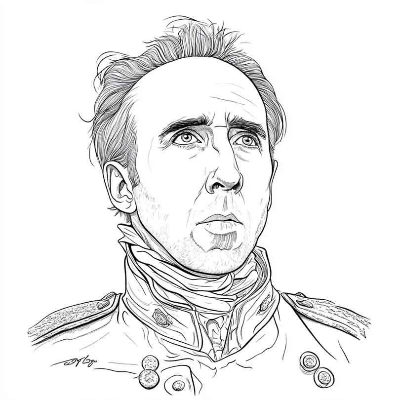 Desenhos de Nicolas Cage para Imprimir e Colorir/Pintar