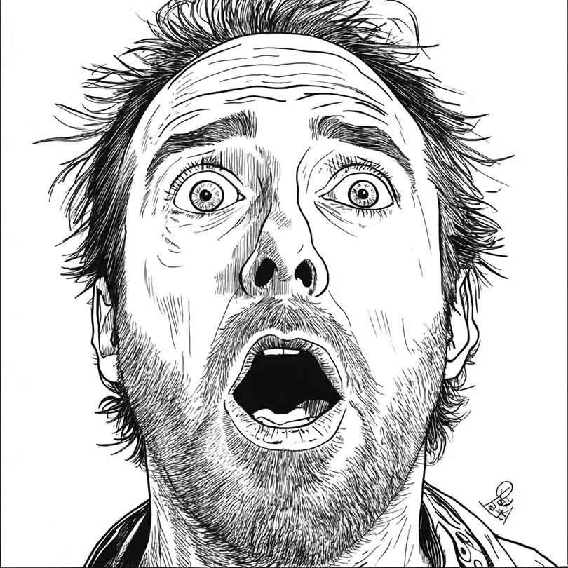 Desenhos de Nicolas Cage para Imprimir e Colorir/Pintar