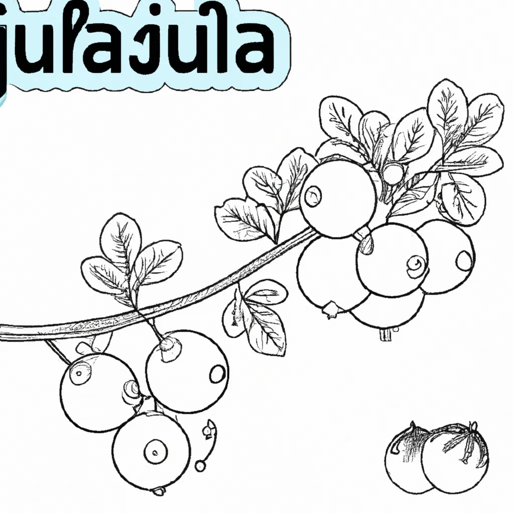 Desenhos de Jabuticaba Jovial para Imprimir e Colorir