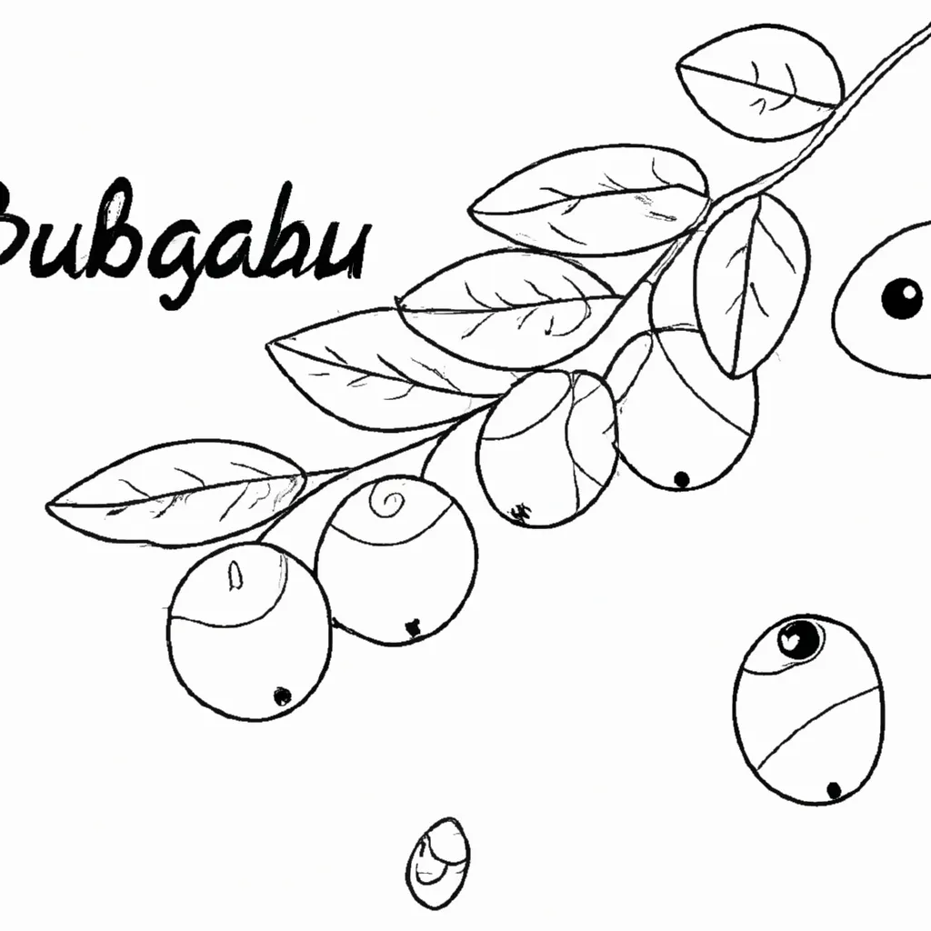 Desenhos de Jabuticaba Jovial para Imprimir e Colorir