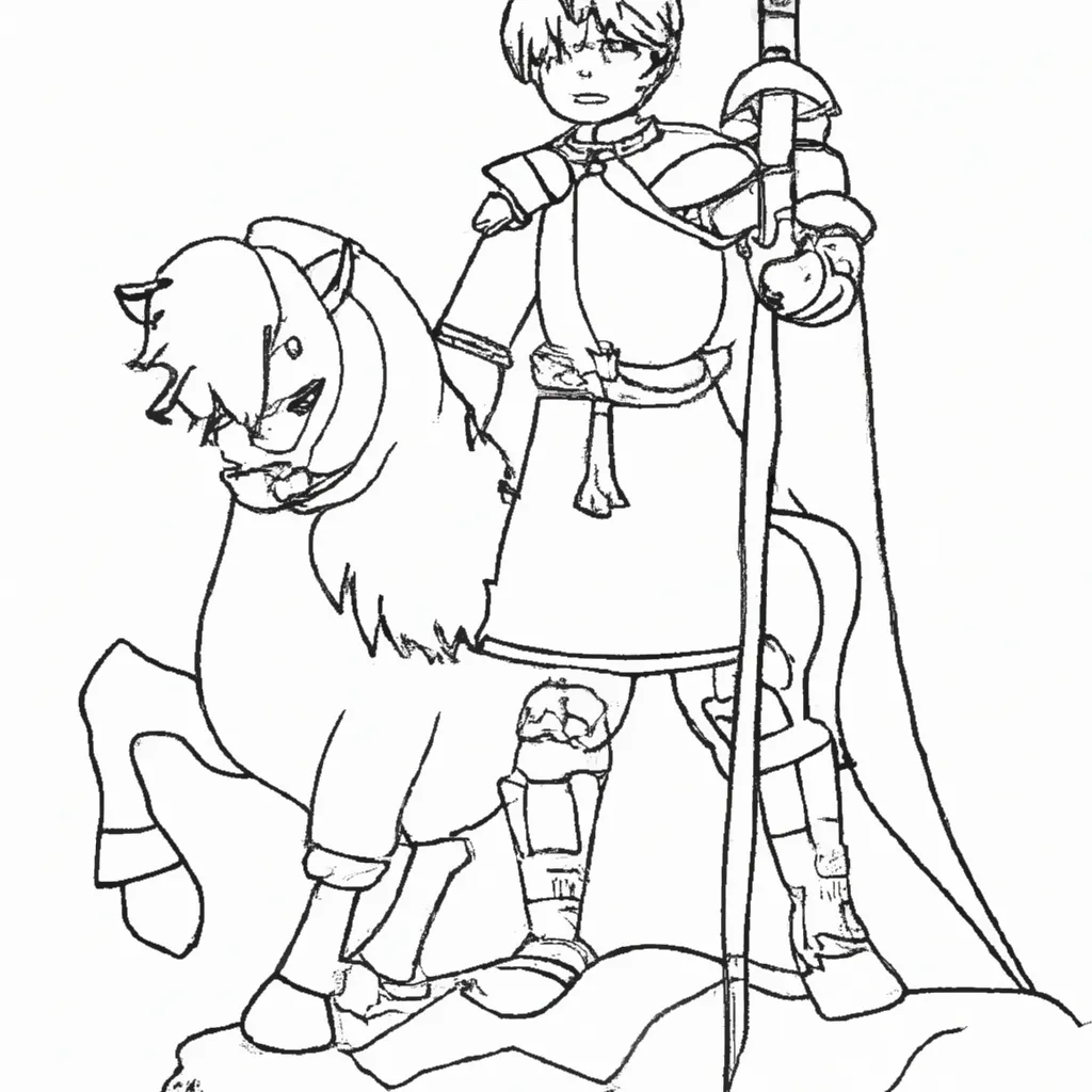Desenhos do Incrível Rei Arthur para Imprimir e Colorir