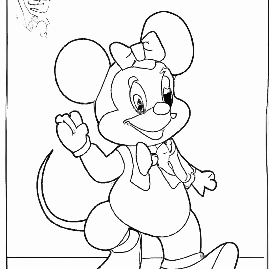Desenhos do Adorável Mickey Mouse para Imprimir e Colorir