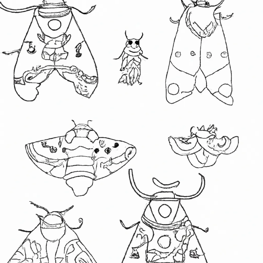 Desenhos de lacraias para imprimir e colorir