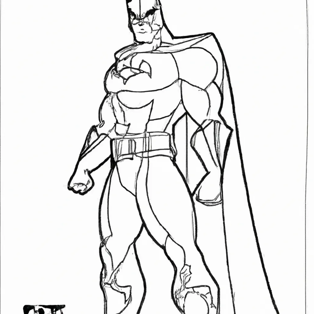 Desenhos Fantásticos do Batman para Imprimir e Colorir