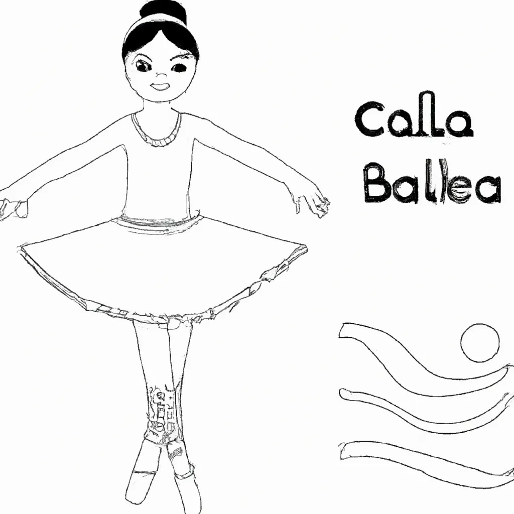 Cores e Balé: Desenhos de Balé para Colorir