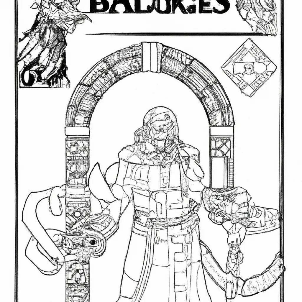 Baldur's Gate: Desenhos para Colorir e Aventurar
