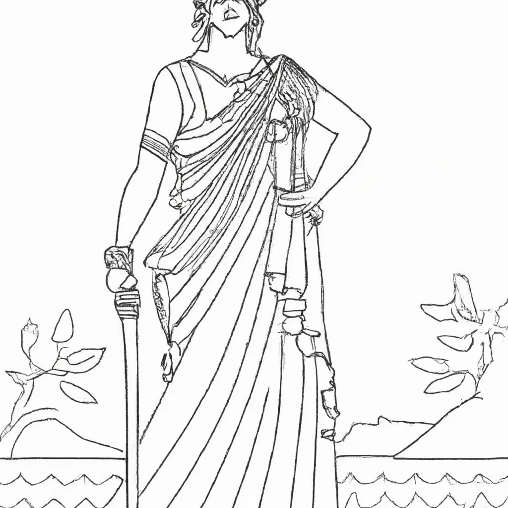 A Beleza dos Deuses Gregos: Desenhos para Colorir e Imaginar