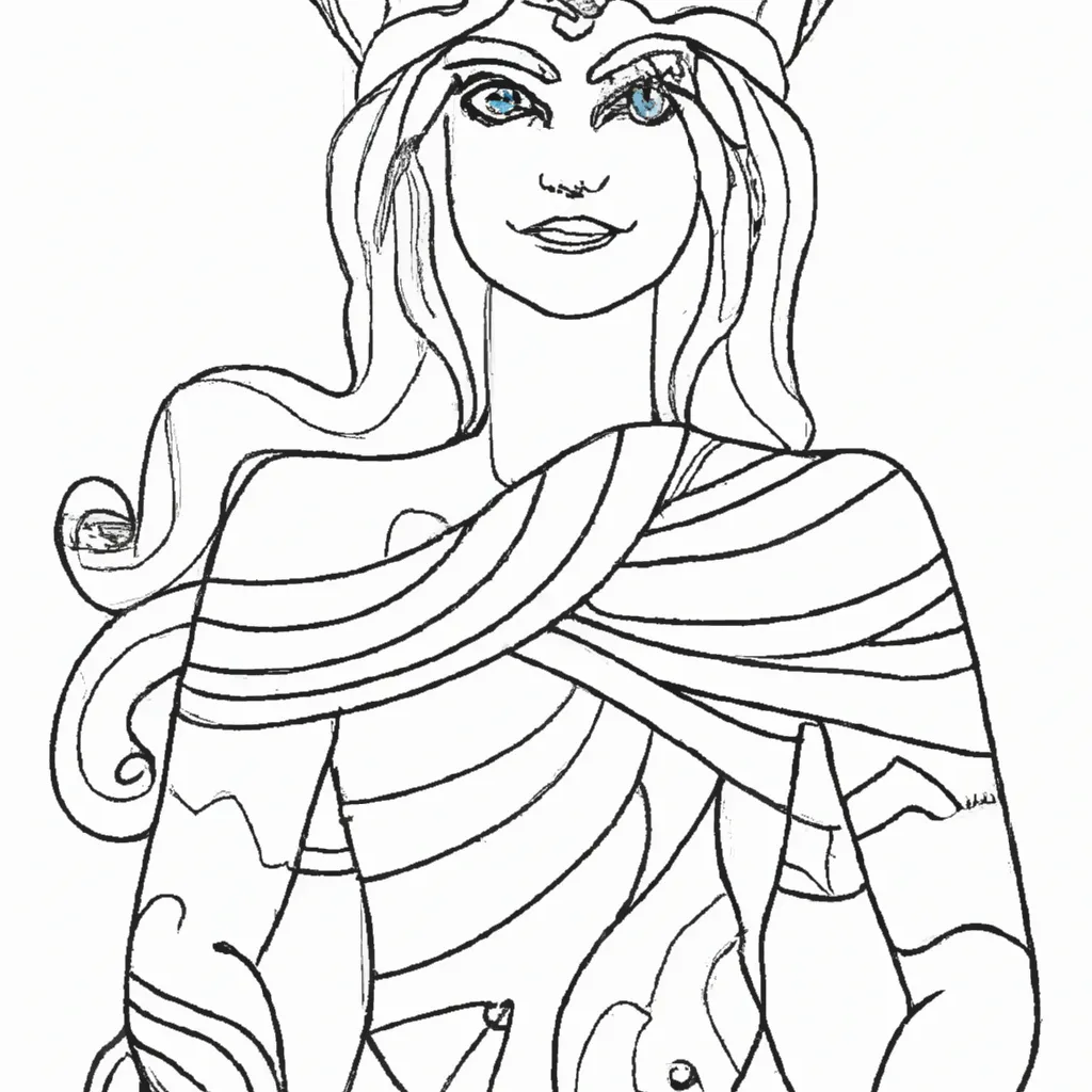 Freya: A Deusa da Beleza em Desenhos para Colorir