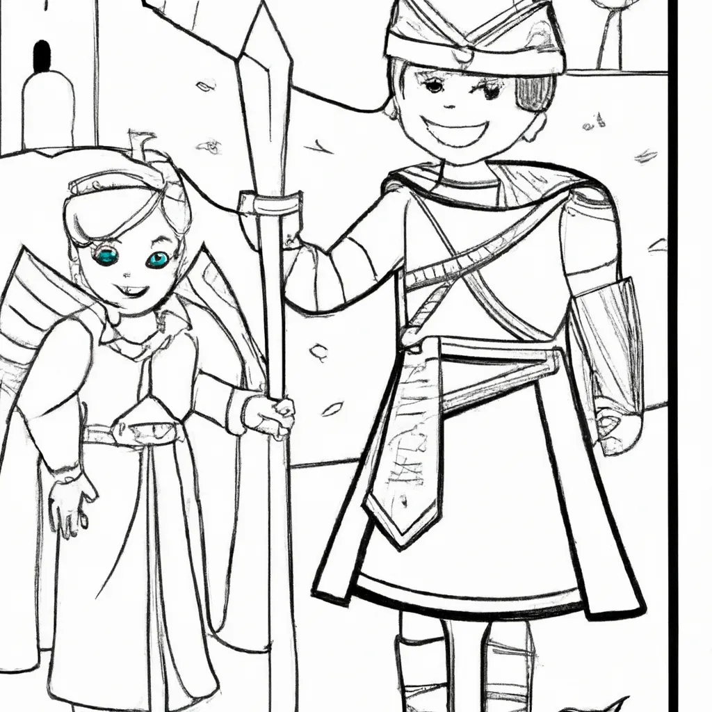 O Rei Arthur: Desenhos para Colorir e Aventurar