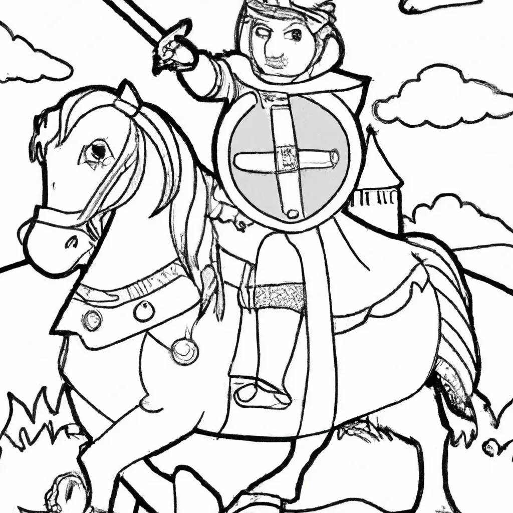 O Rei Arthur: Desenhos para Colorir e Aventurar