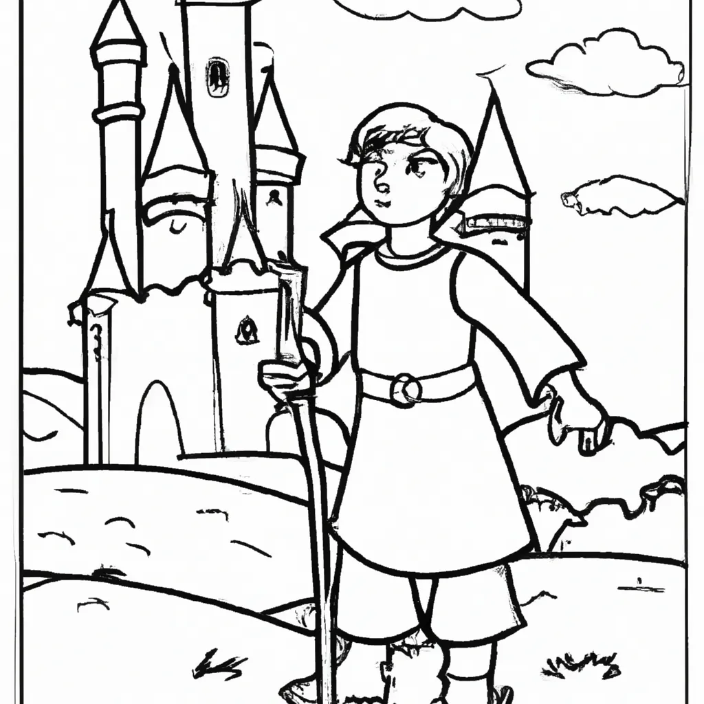 O Rei Arthur: Desenhos para Colorir e Aventurar