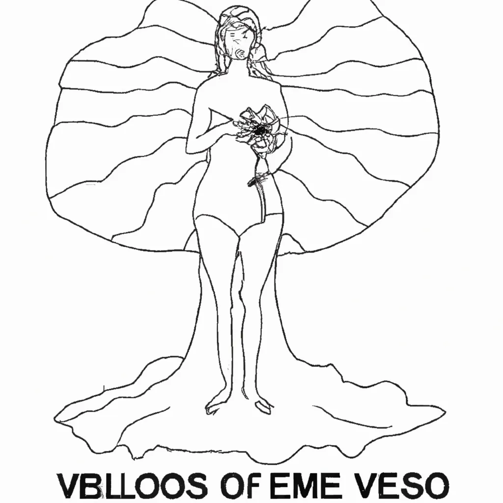 O Nascimento de Vênus: Desenhos para Colorir e Admirar