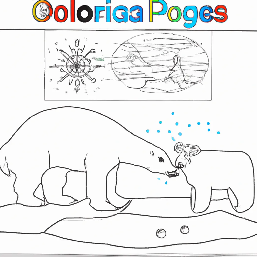 Conhecendo a Vida dos Animais Polares com Ciências para Colorir