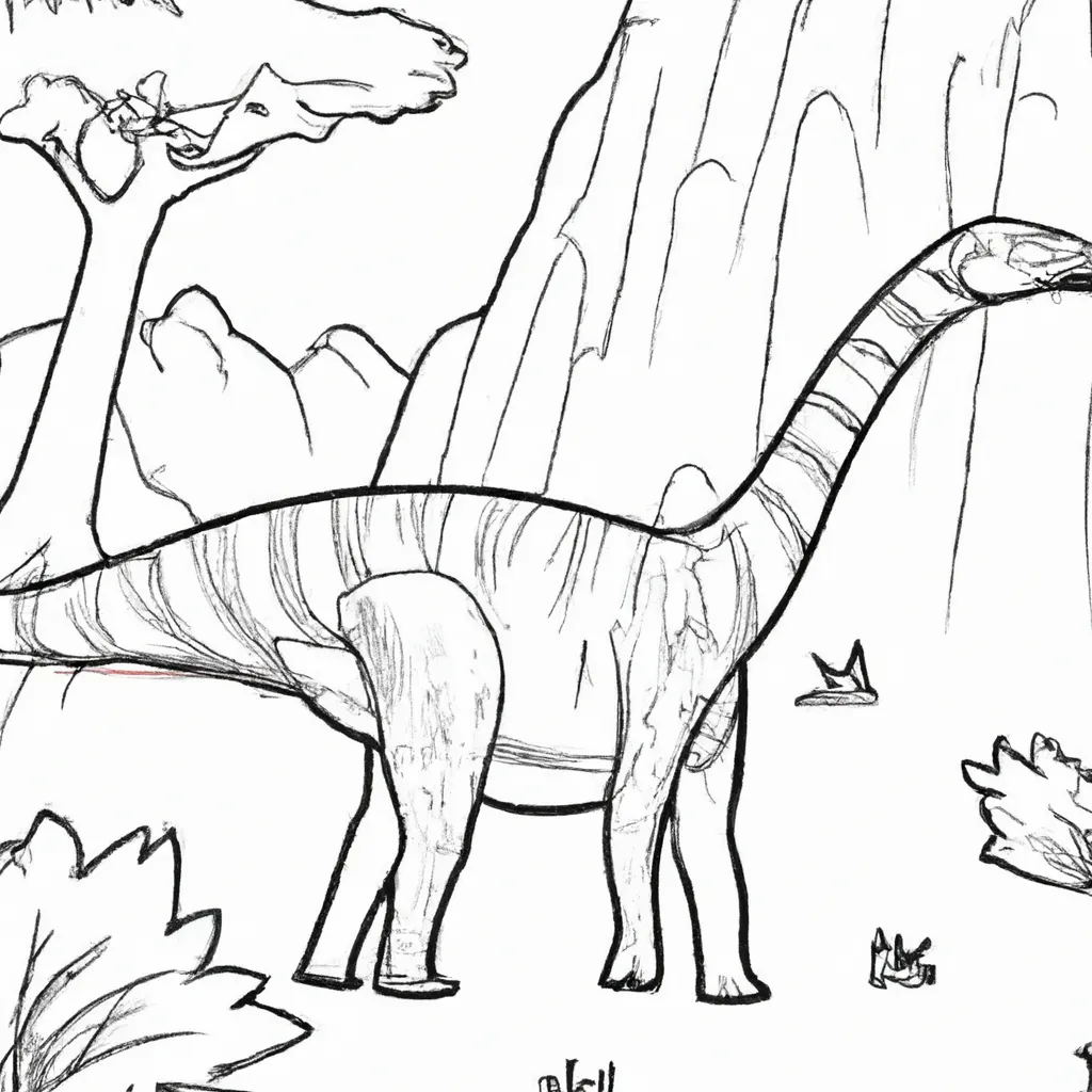 Diplodoco: Desenhos para Colorir e Explorar a Pré-história