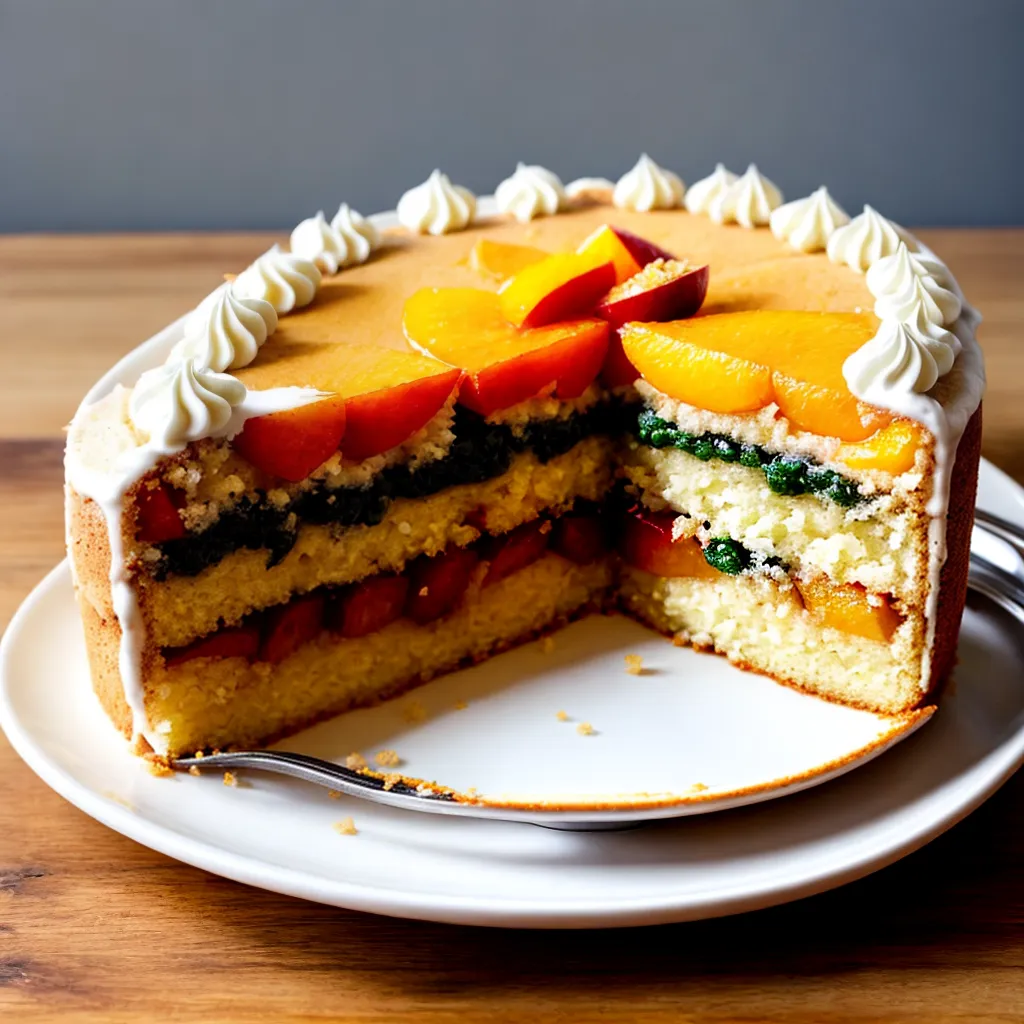 Bolo de Pêssego: Suavidade e Sabor Inigualável! - 🧁 Cupcakeria