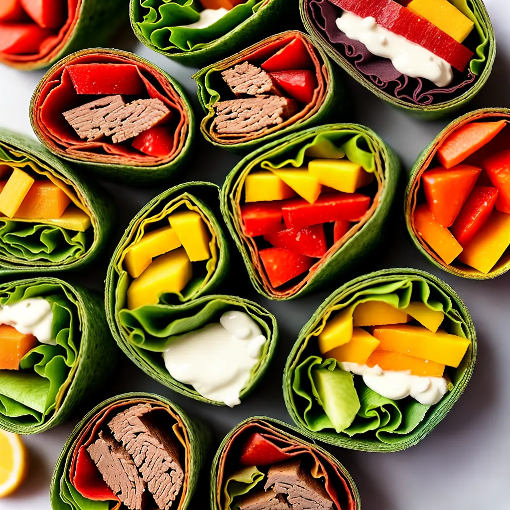 Receitas de mini wraps para casamentos