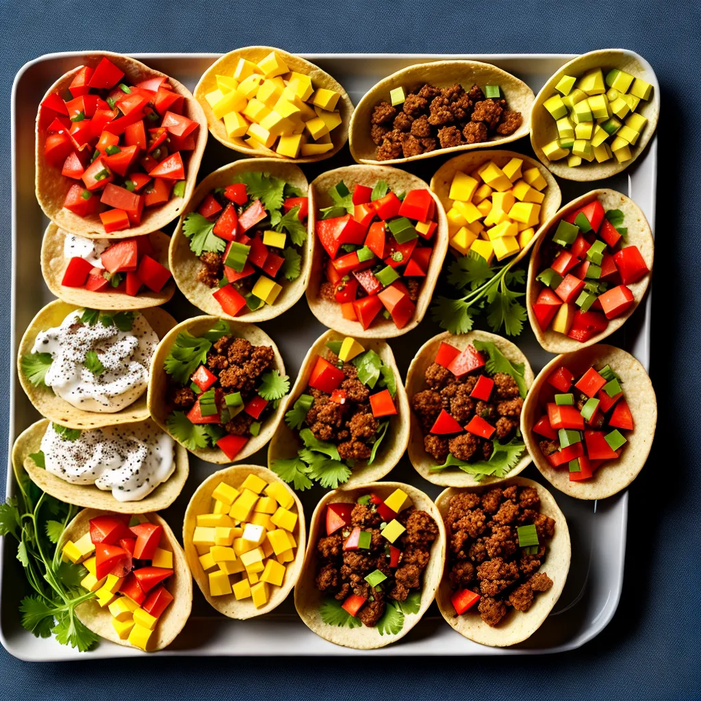 Receitas de mini tacos para casamentos