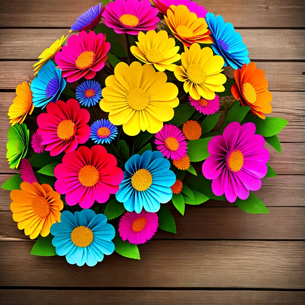 Decoração com flores de papel: criatividade e cor