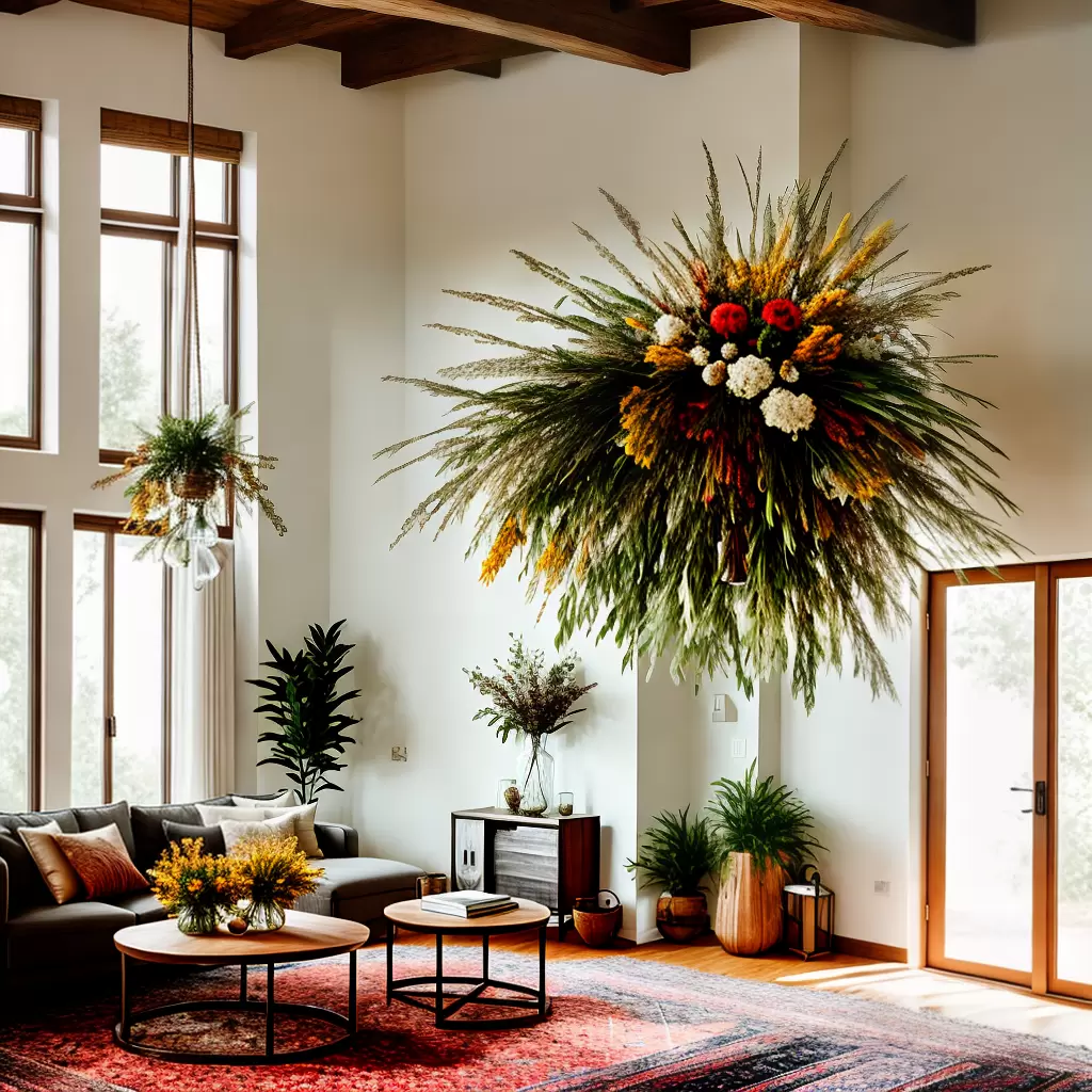 Decoração com flores secas: estilo boêmio