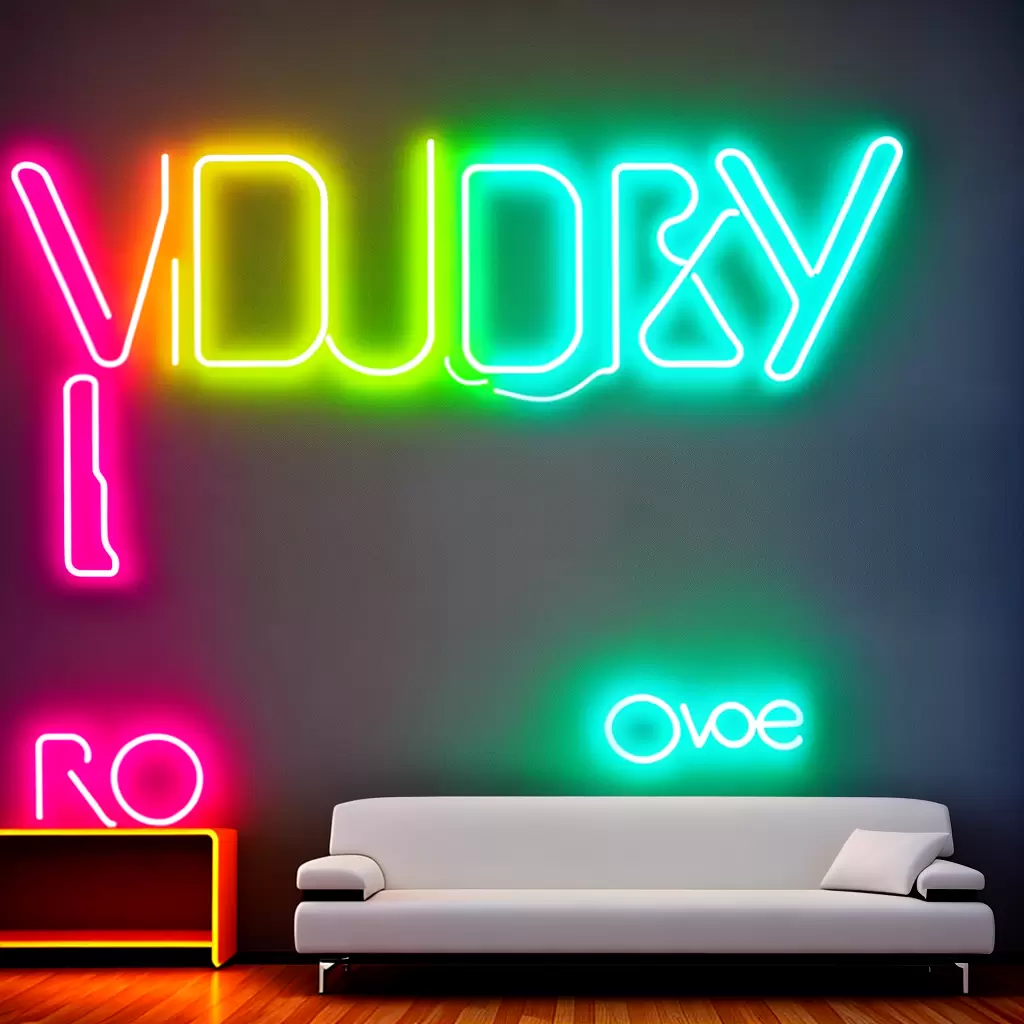 Decoração com luzes de neon: iluminação moderna
