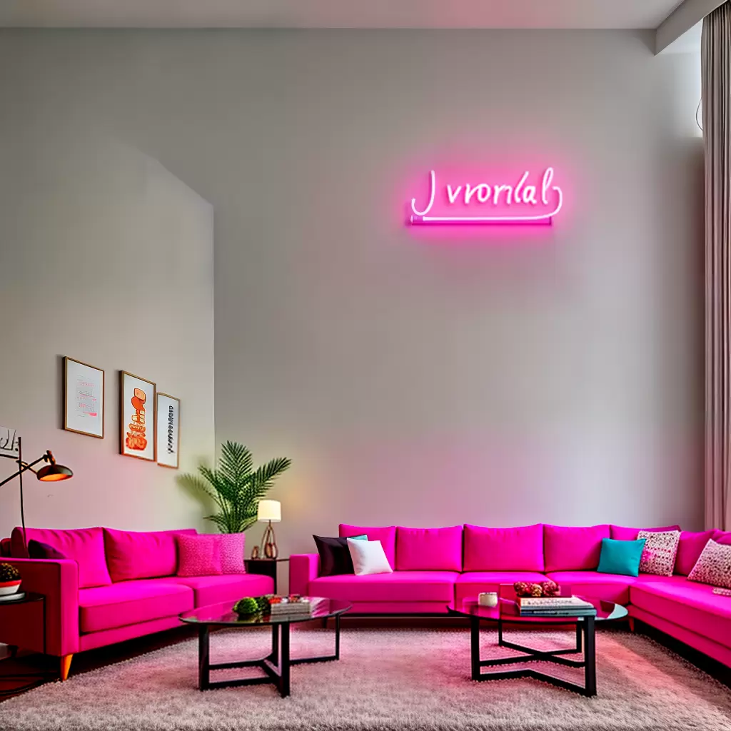 Decoração com luzes de neon: iluminação moderna