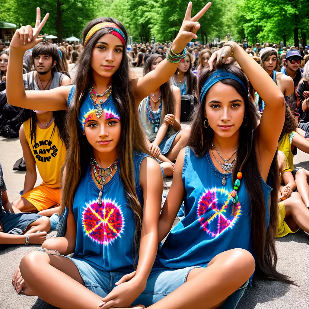 Shorts e o estilo hippie: paz e amor