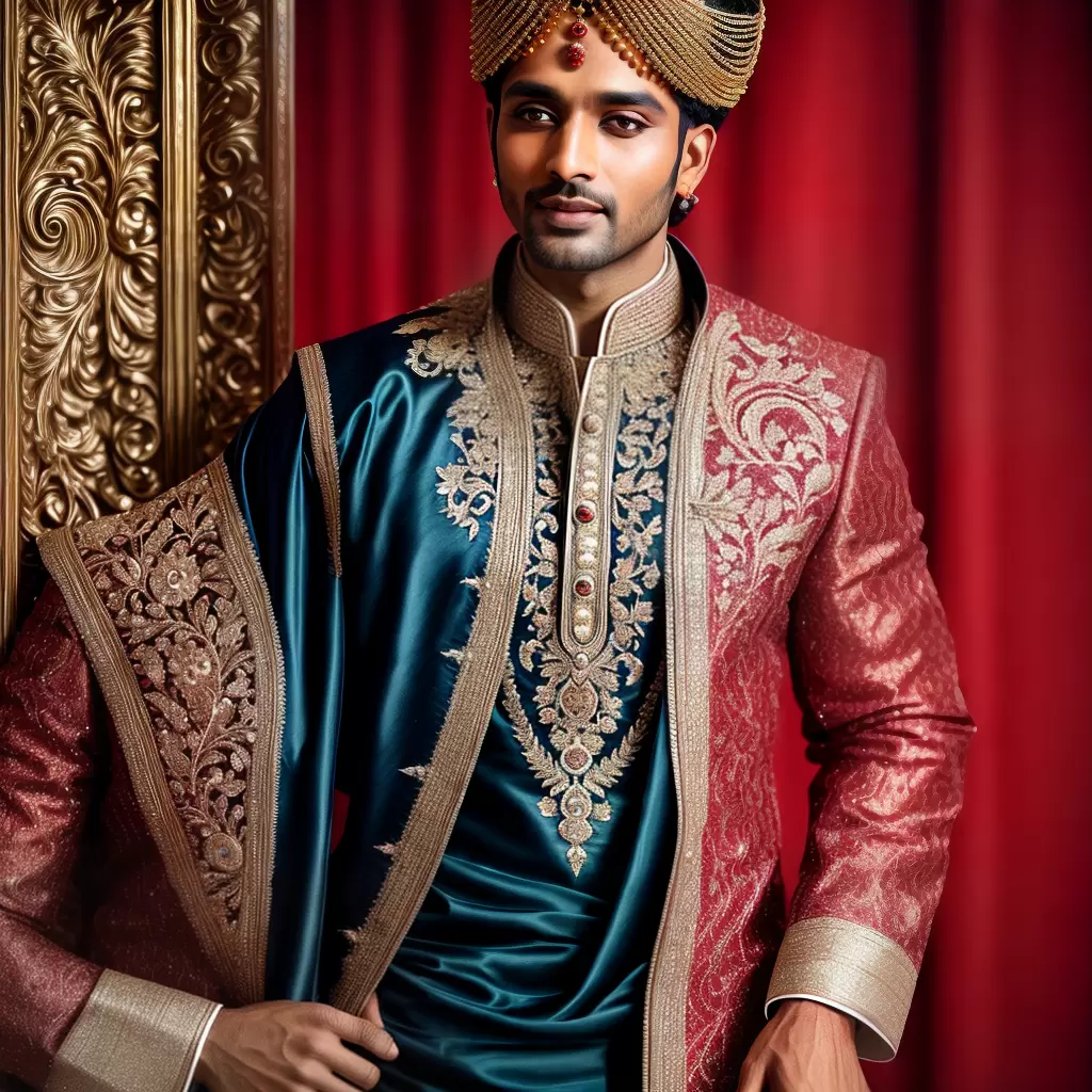 Sherwani: O Luxo e Tradição da Moda Indiana Masculina