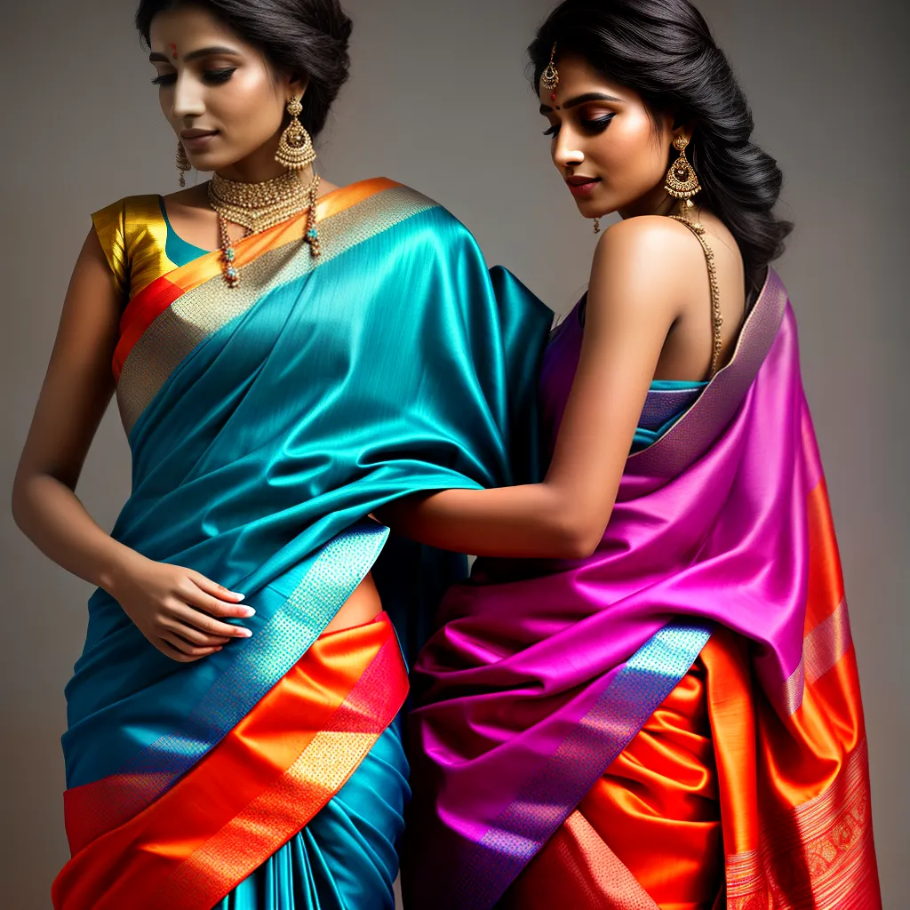 O Simbolismo das Cores e Padrões no Sari