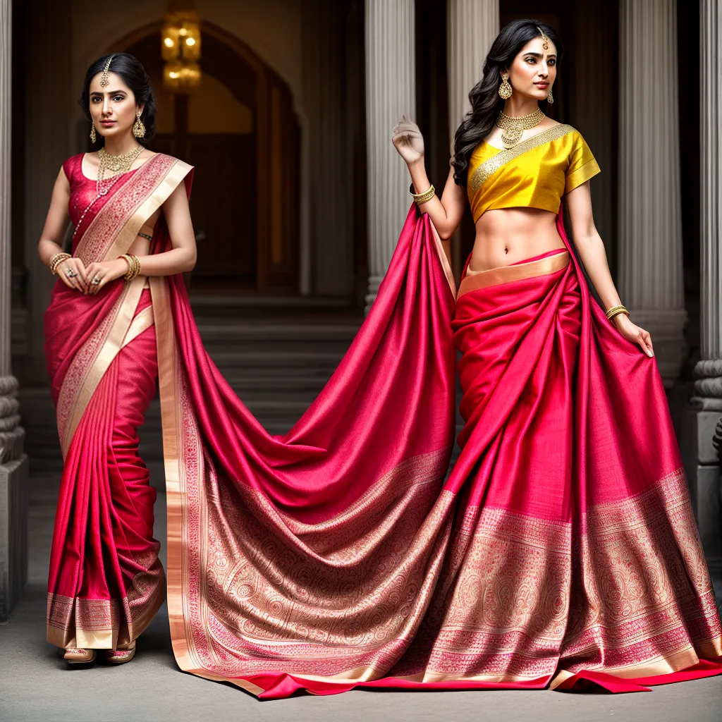 O Simbolismo das Cores e Padrões no Sari