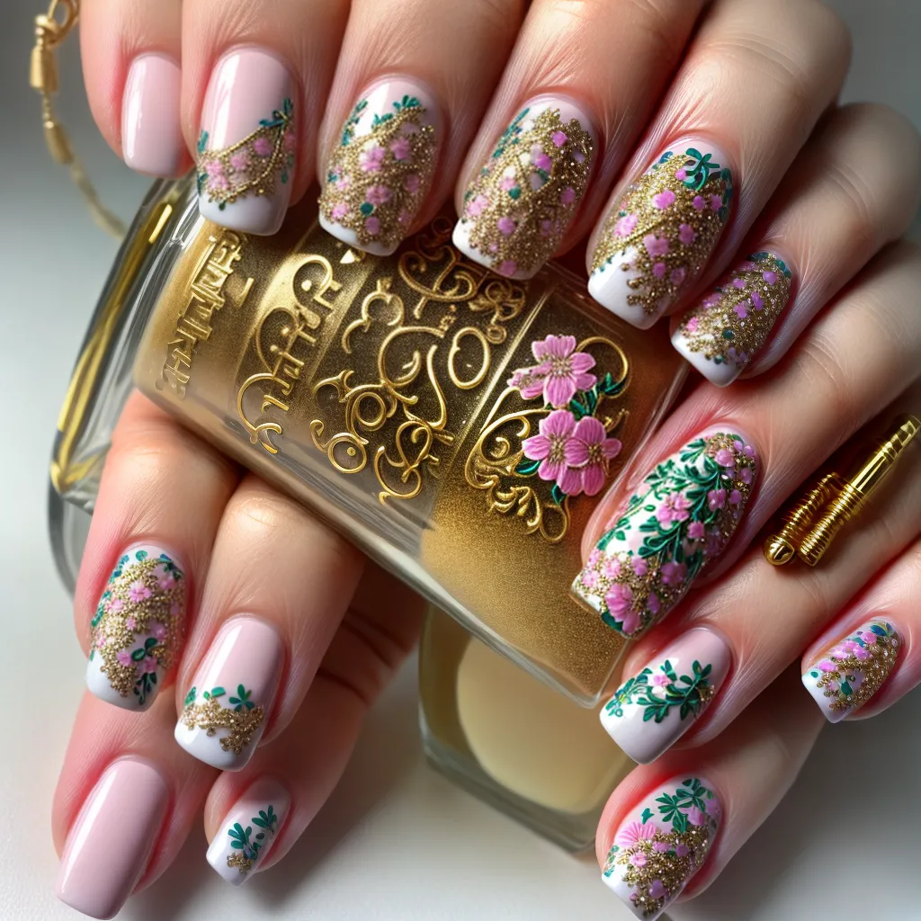 Unhas decoradas com estilo oriental