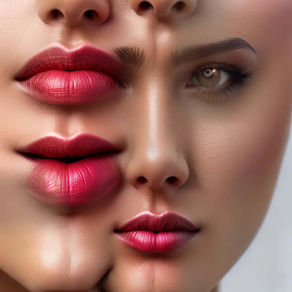 Preenchimento labial para realçar o lábio superior