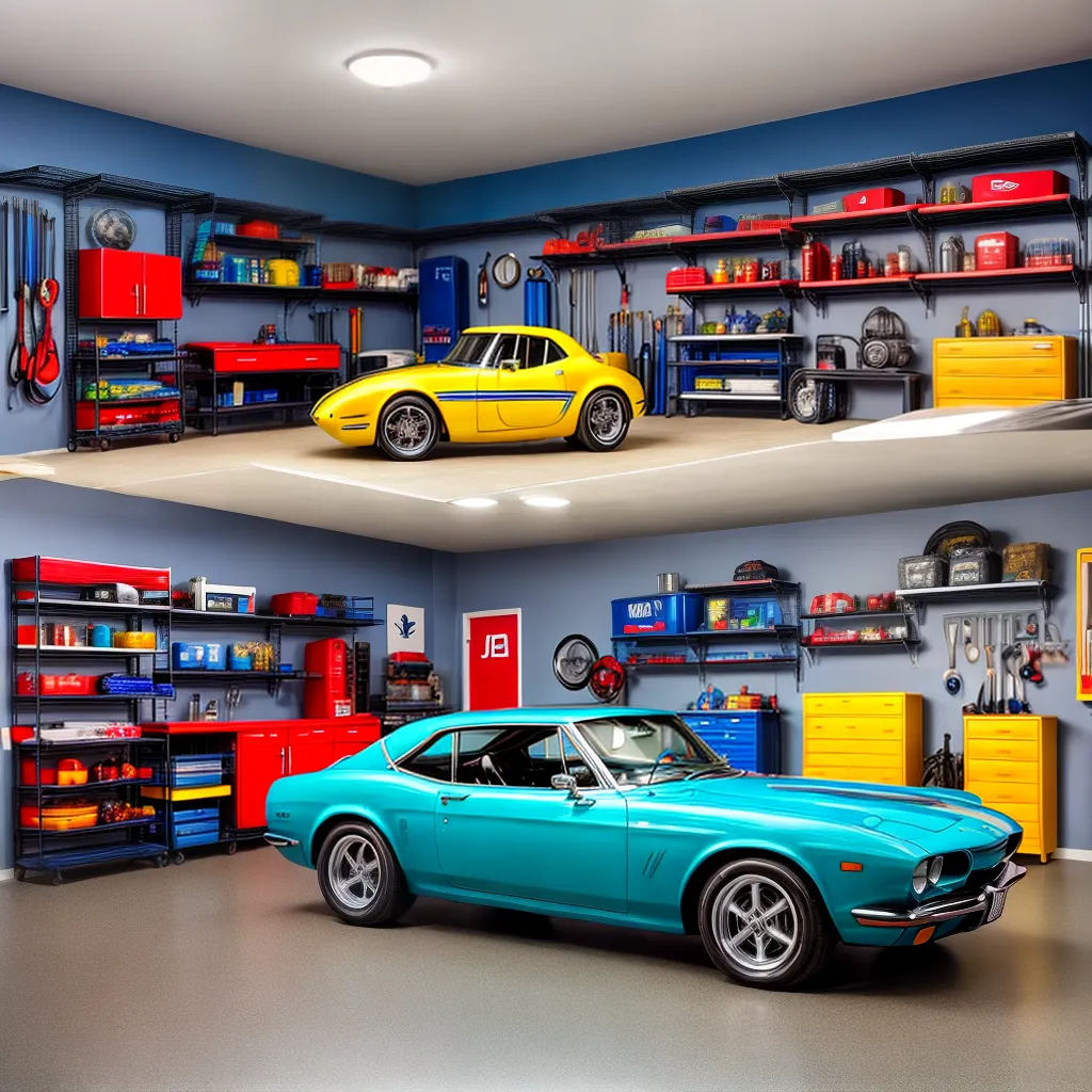 Garagem Estilizada: Cores que Dão Vida ao Espaço Automotivo!