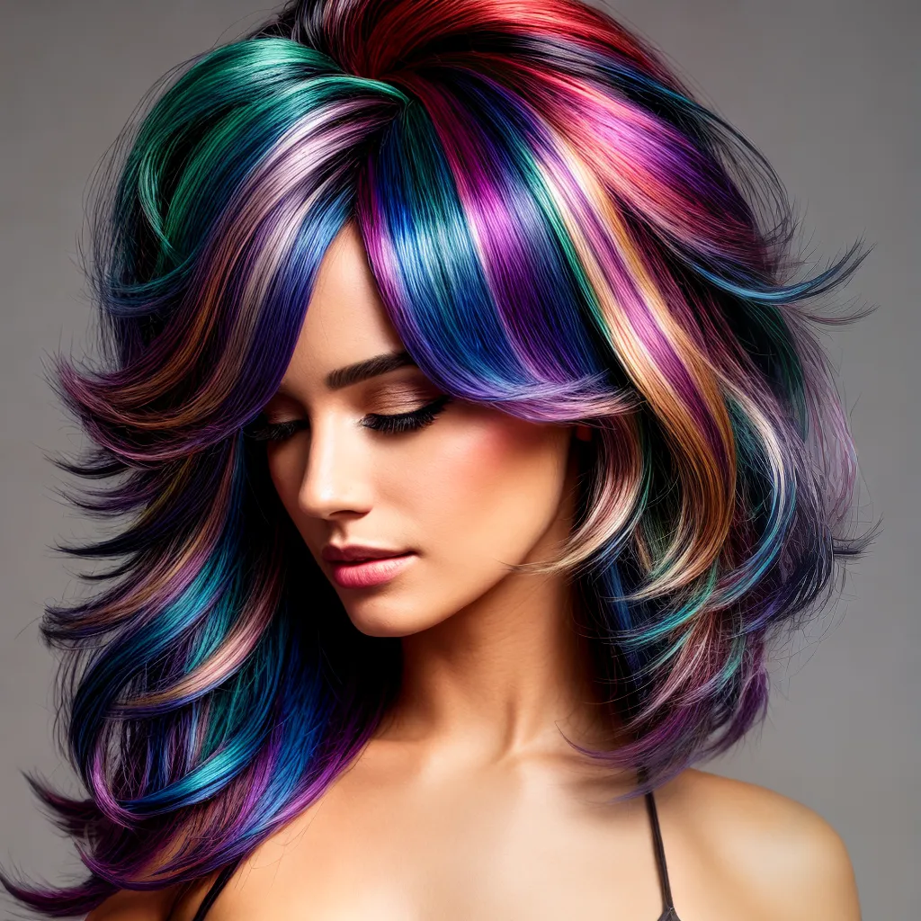 Cabelo com mechas invertidas: inovação e estilo